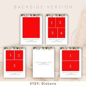 Christmas Card Template Bundle, Holiday Card Bundle, Christmas Card ...