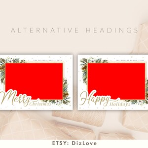 Christmas Card Template Bundle, Holiday Card Bundle, Christmas Card ...