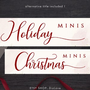 Christmas Minis Marketing Bundle Christmas Mini - Etsy