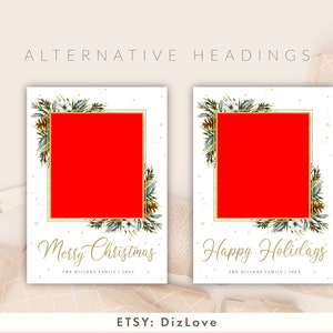 Christmas Card Template Bundle, Holiday Card Bundle, Christmas Card ...