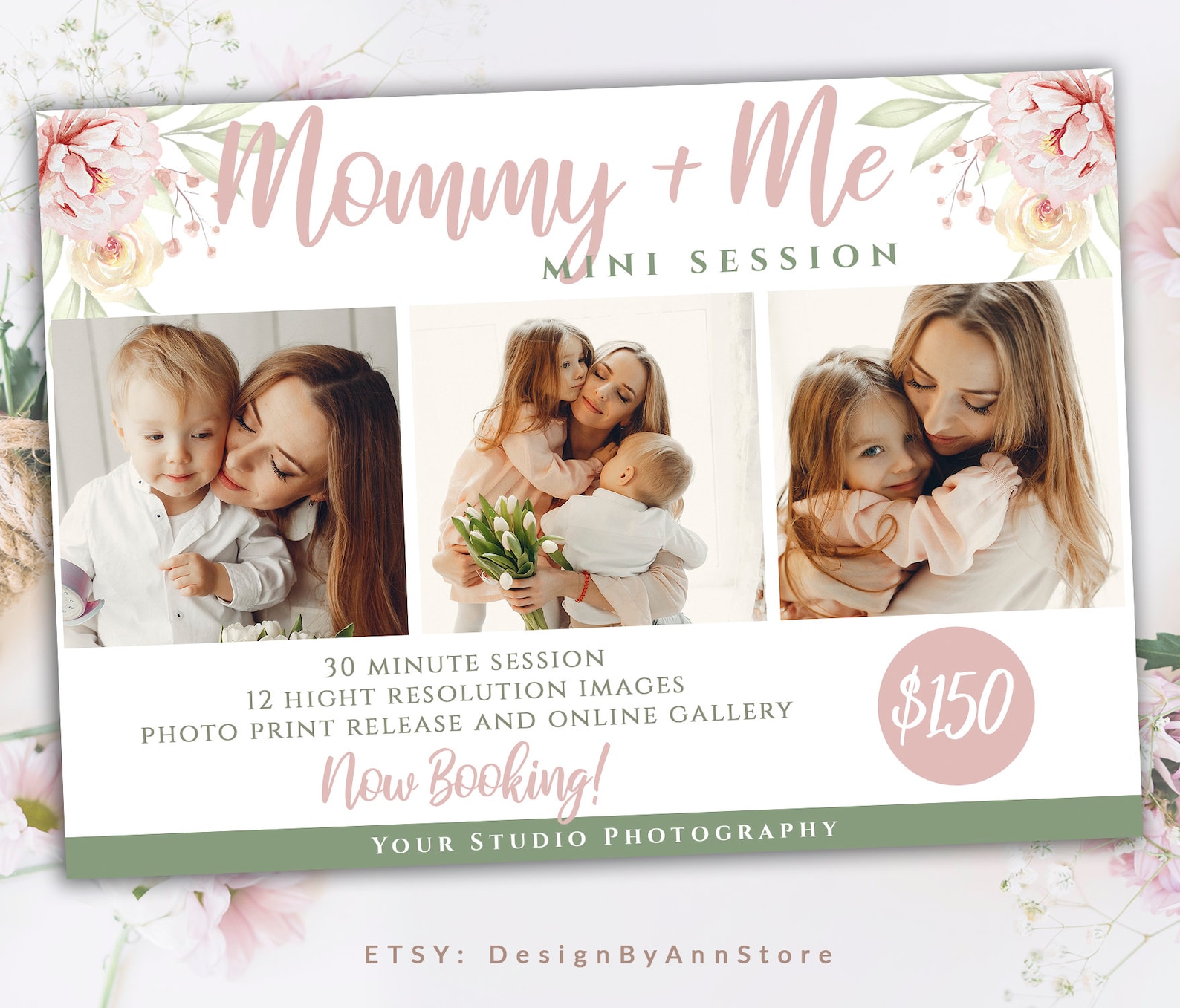 Summer Mini Session Template, Photography Marketing, Photoshop Template ...