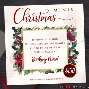 Christmas Minis Marketing Bundle Christmas Mini - Etsy