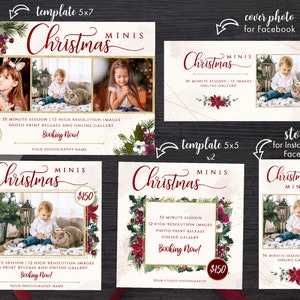 Christmas Minis Marketing Bundle Christmas Mini - Etsy
