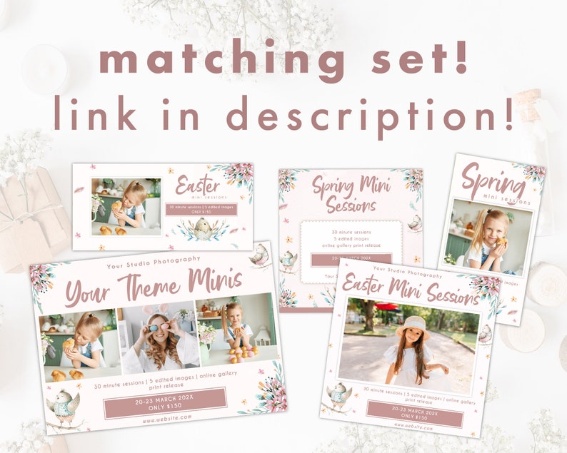Mini Session Template Spring Template Photography Marketing - Etsy