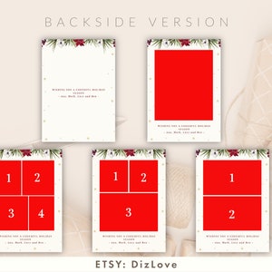 Christmas Card Template Bundle, Holiday Card Bundle, Christmas Card ...