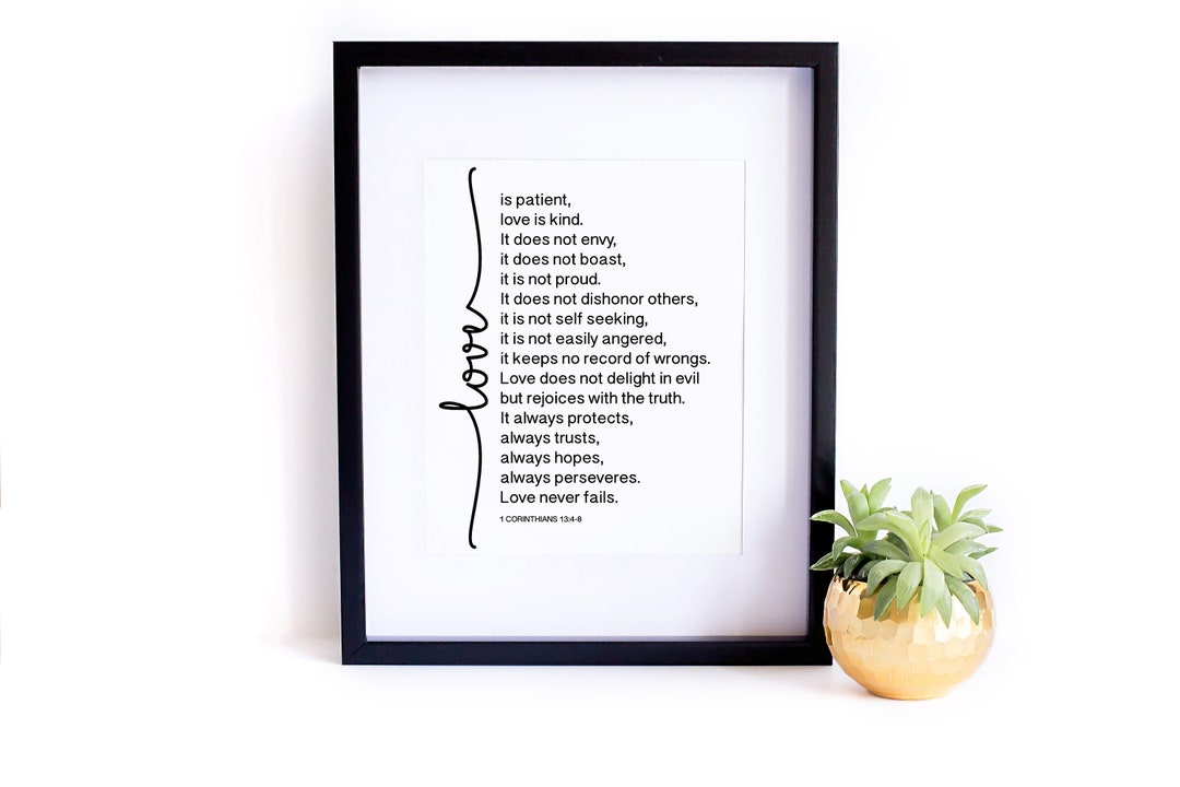 Love Print, Digital Wall Art, Printable, Wedding Decor, Digital Art ...