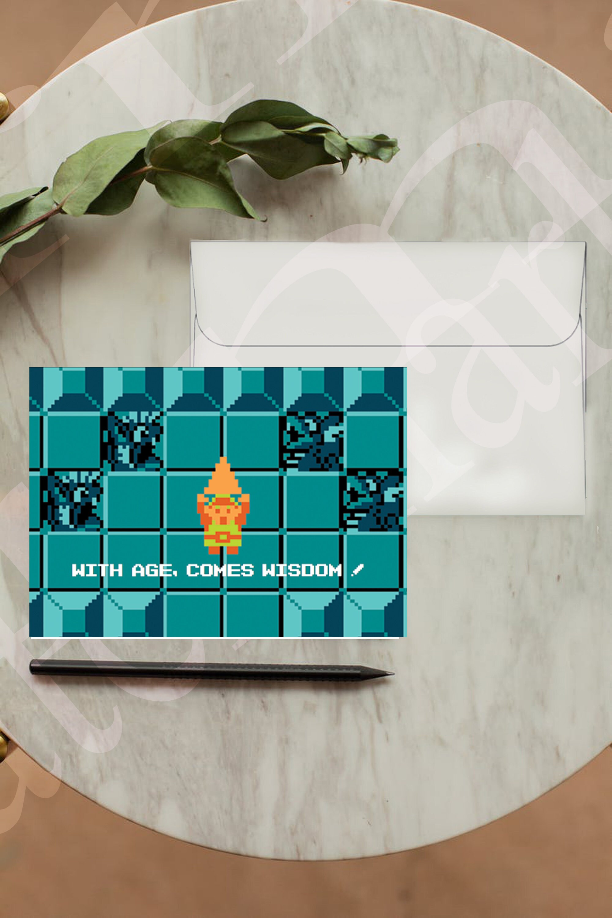 ZELDA: With Age Comes Wisdom // Legend of Zelda Birthday Card // Funny ...