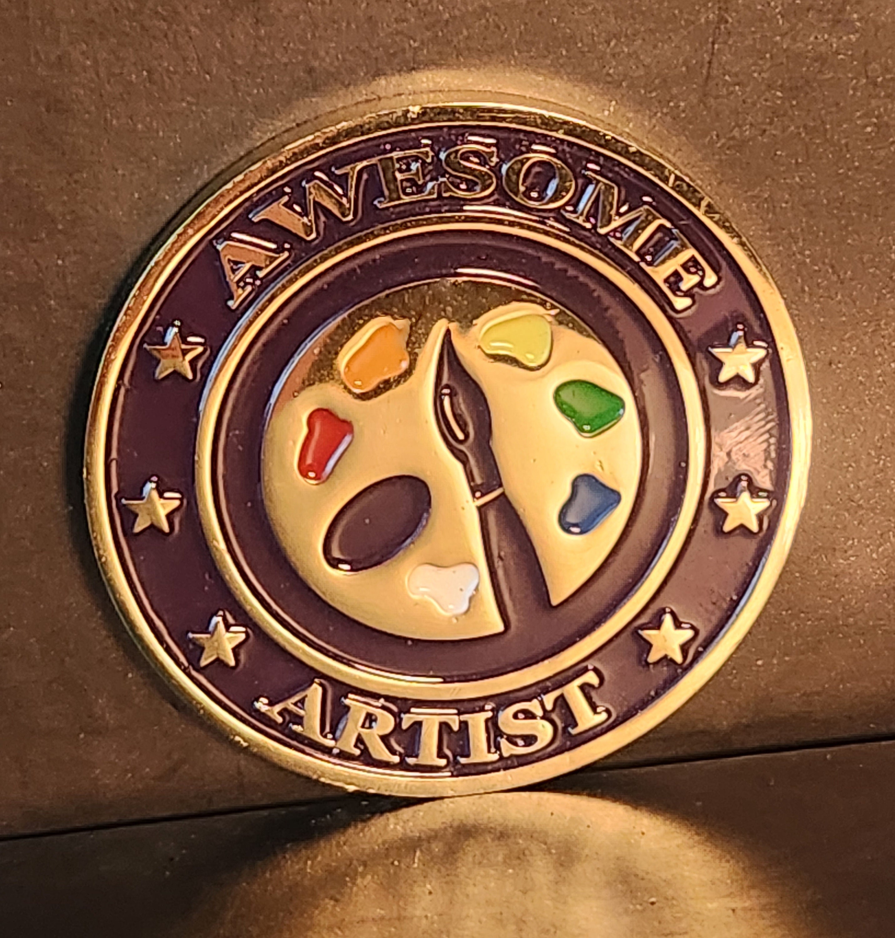 Awesome Artist Keepsake Medals Token Achievement - Etsy