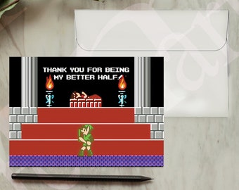 Zelda Thank You Card - Etsy