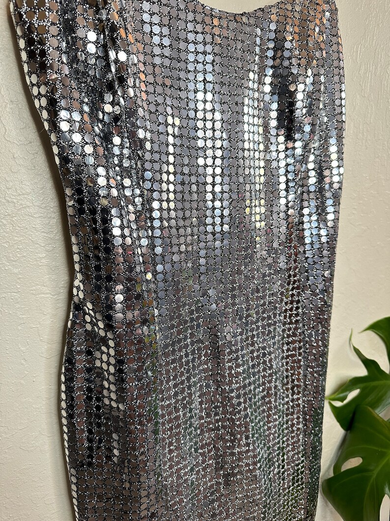 Vintage 90s 2000s Y2K Silver Glitter Sequin Mini Cocktail Dress - Etsy
