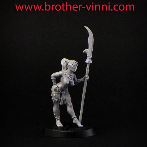 Dark Elf Pinup 32mm 28mm 75mm Fantasy Miniature Dungeons | Etsy