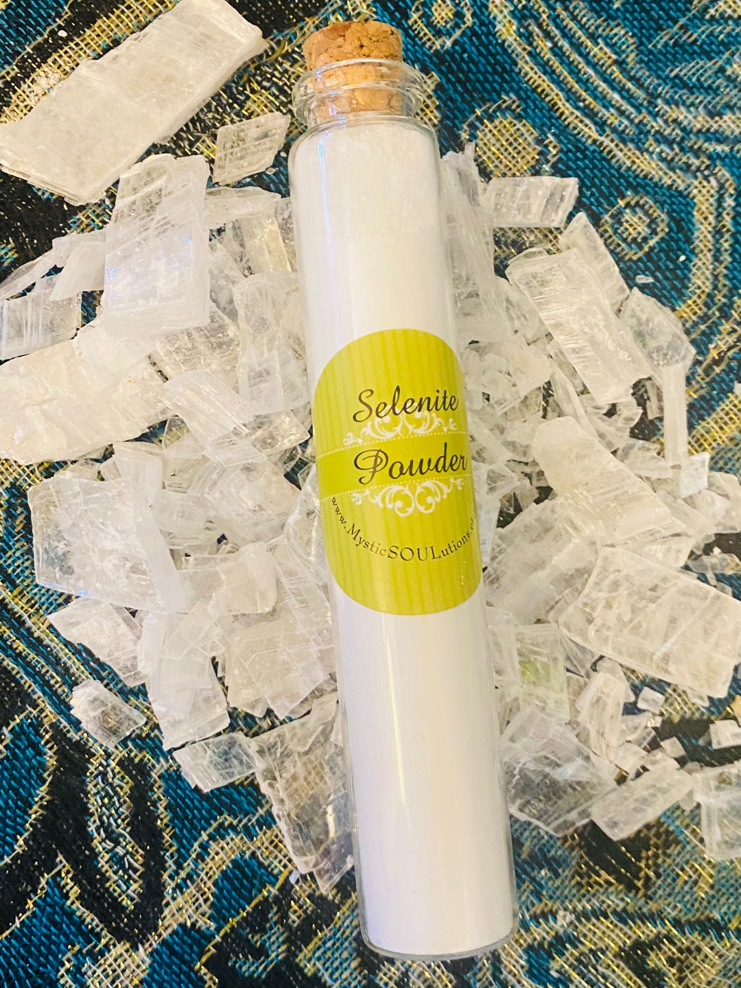 Selenite Crystal Powder 100 % / Raw Pure Selenite / Witchy Crystal ...