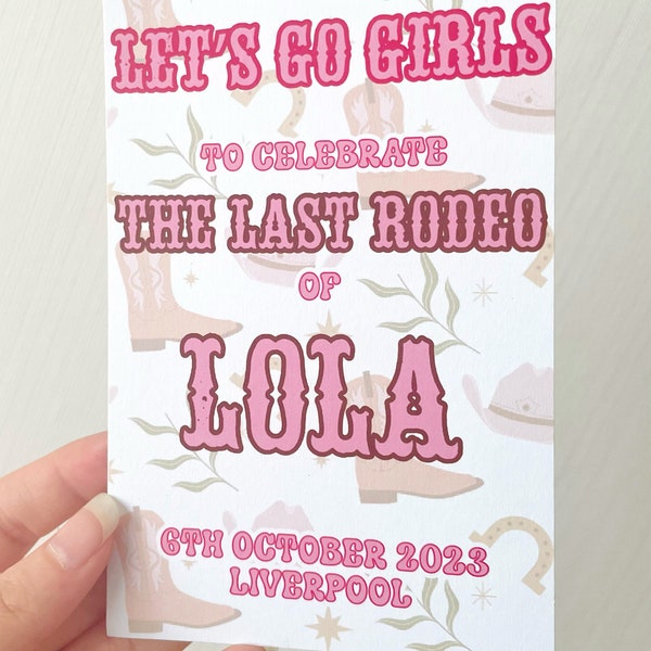 Last Rodeo Hen Party - Etsy Australia