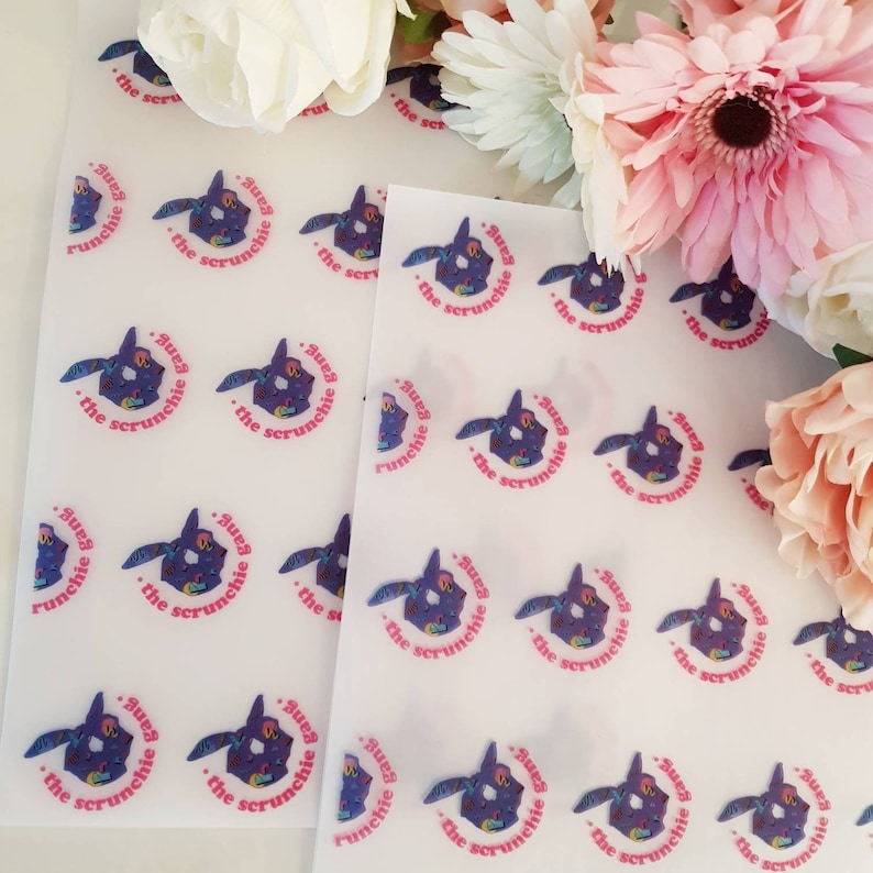 Custom Logo Translucent Packaging Sheets Logo Paper Vellum | Etsy