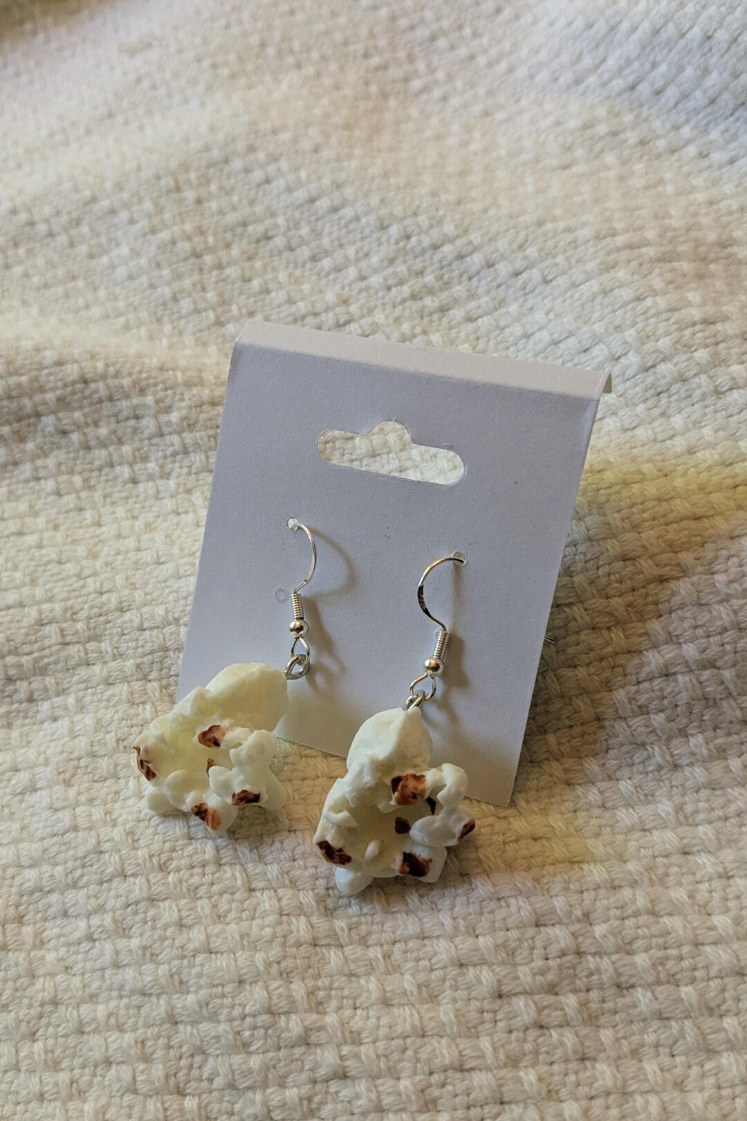 Handmade Popcorn Earrings Cute Food Snack Themed - Etsy