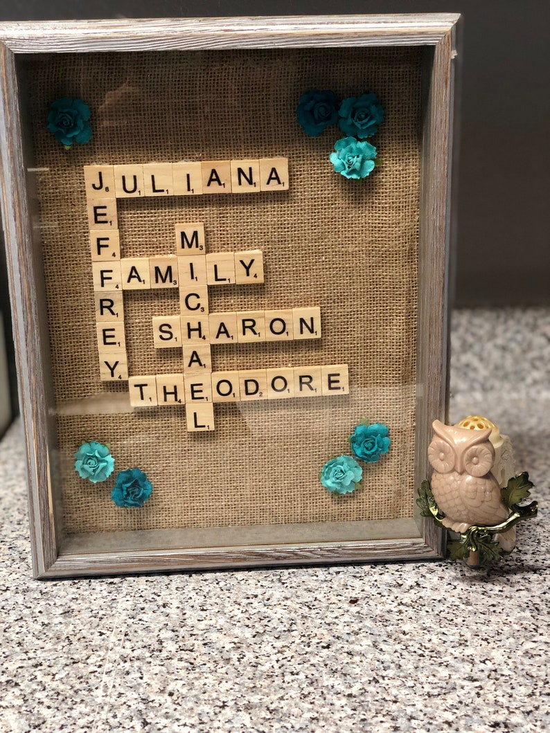 Custom and Personalized Family Scrabble Art - Etsy