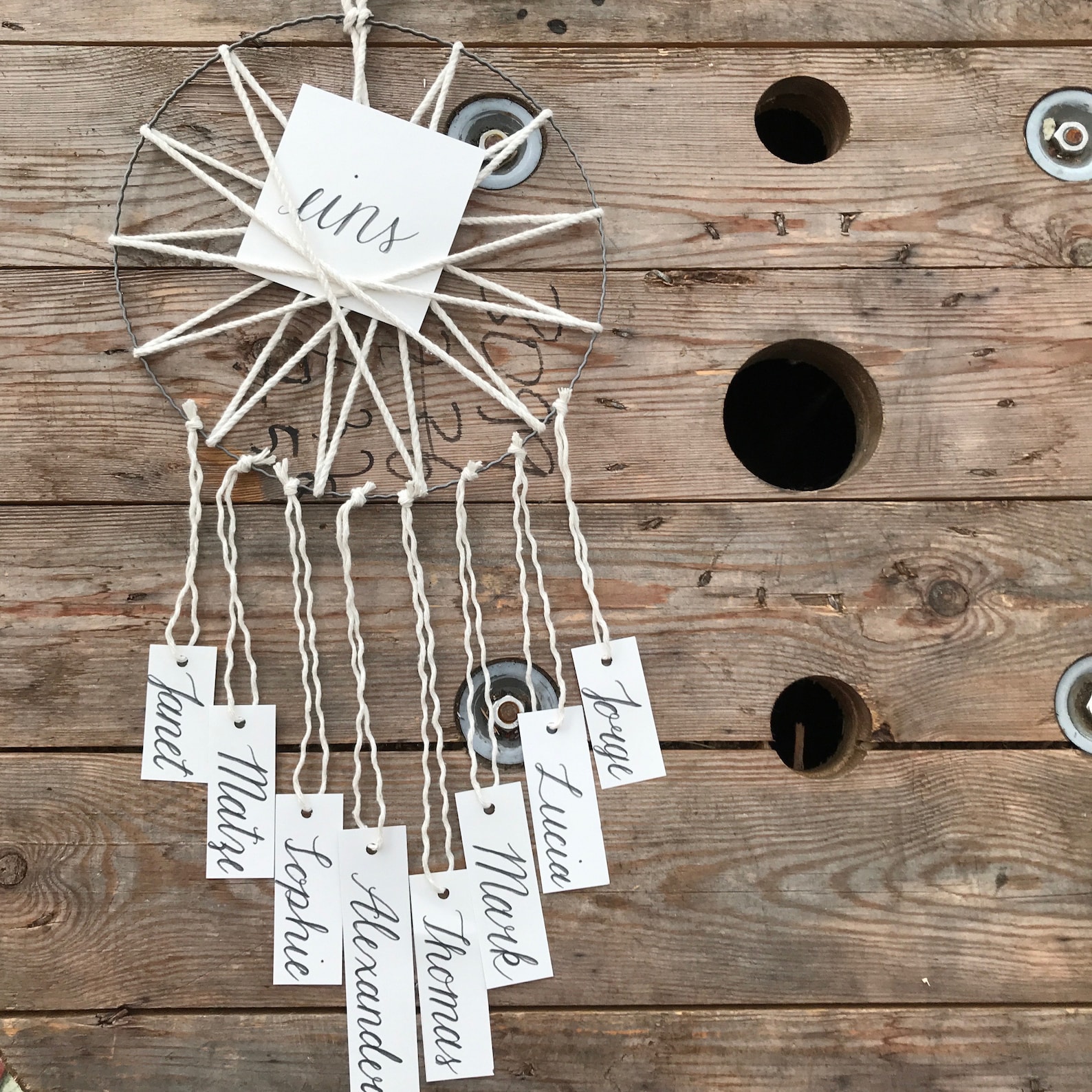 40 kreative DIY Sitzplan-Ideen für die Hochzeit - Hochzeitskiste