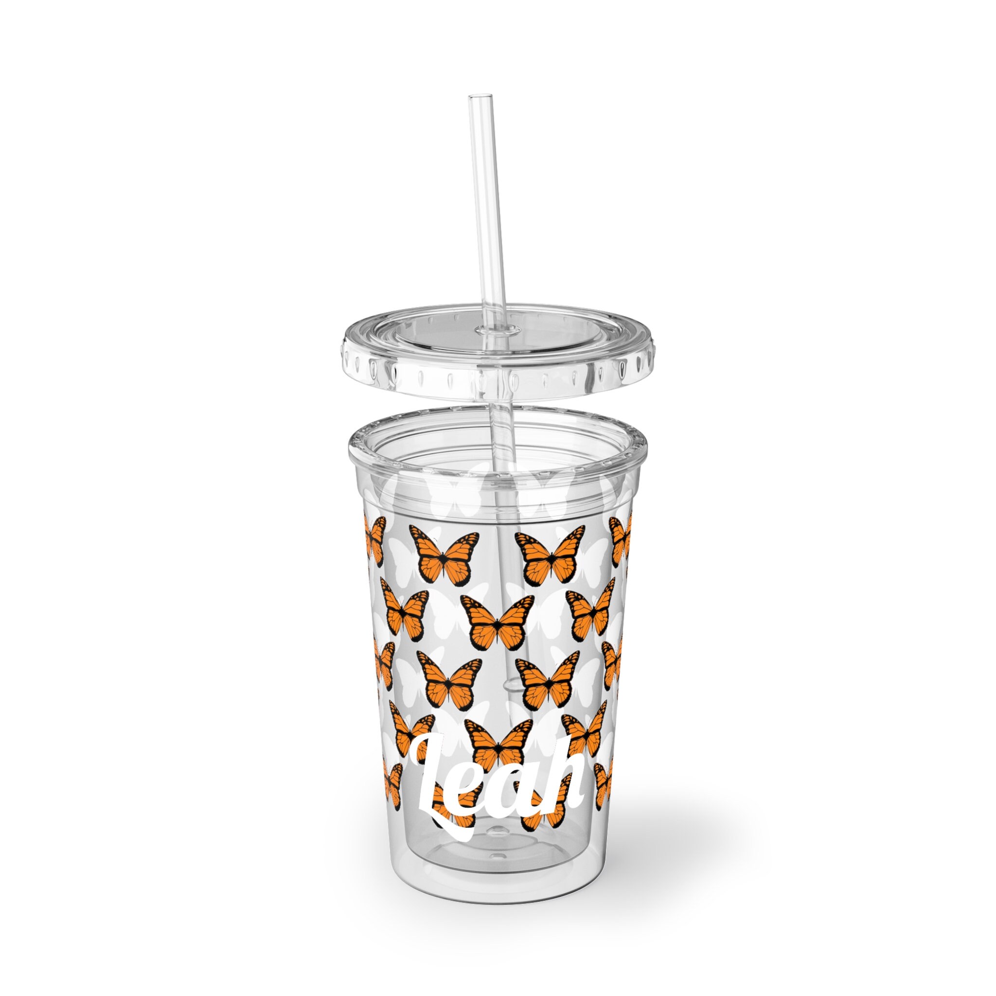 Monarch Butterfly Tumbler Personalized Butterfly Acrylic Cup ...