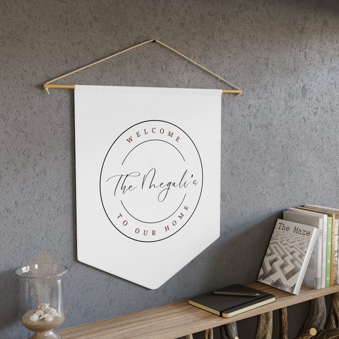 Personalize House Sign Wall Pennant | Custom Place Personalized ...