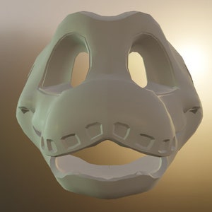 Python/snake 3D Printed Fursuit Headbase - Etsy