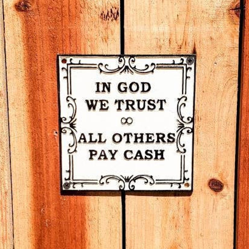 Trust God Sign - Etsy
