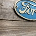 FORD Logo Oval Cast Iron Wall Plaque Antiqued Distressed Blue - Etsy