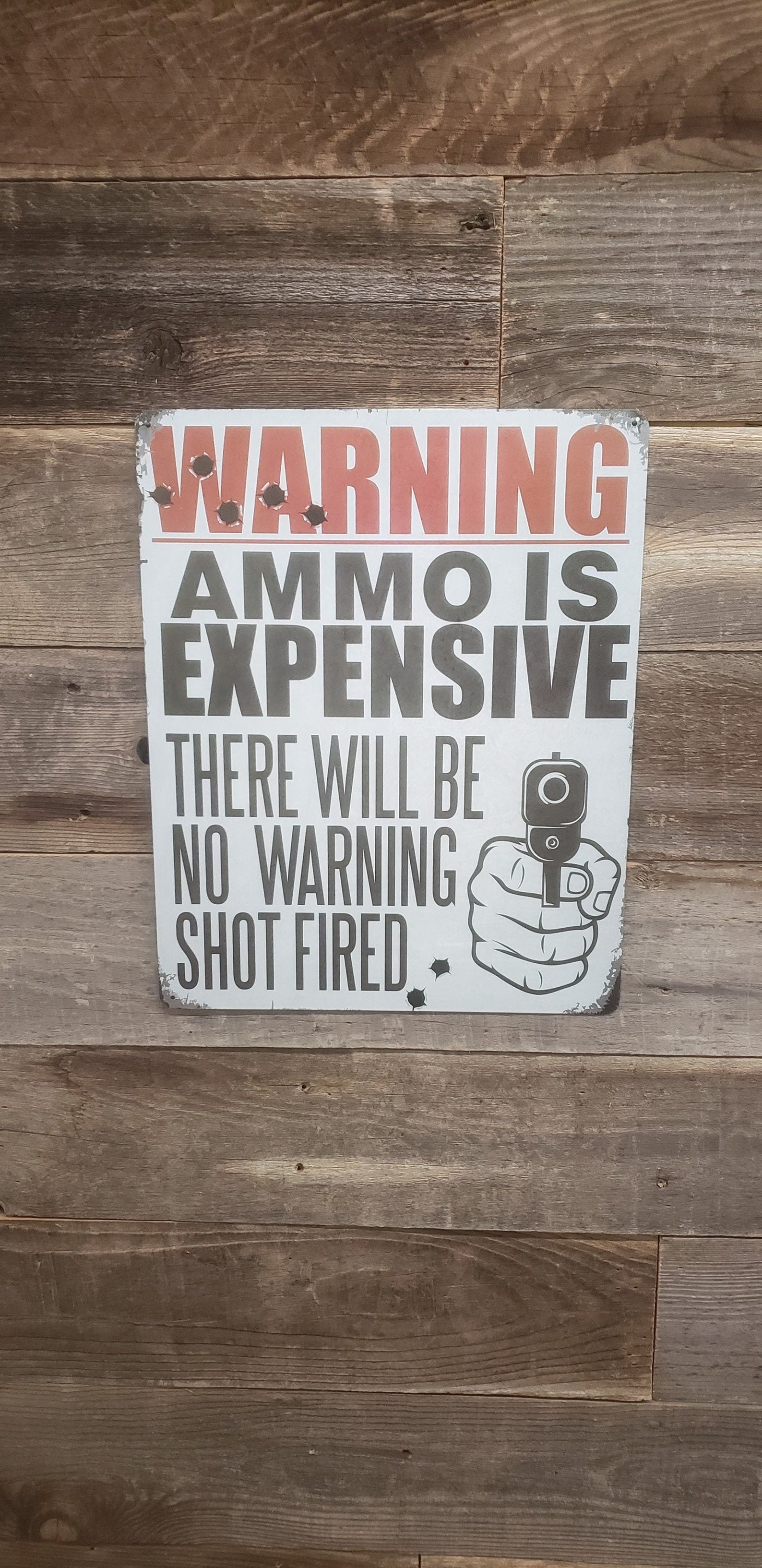 No Trespassing Ammo Warning Metal Sign Vintage Looking Funny - Etsy
