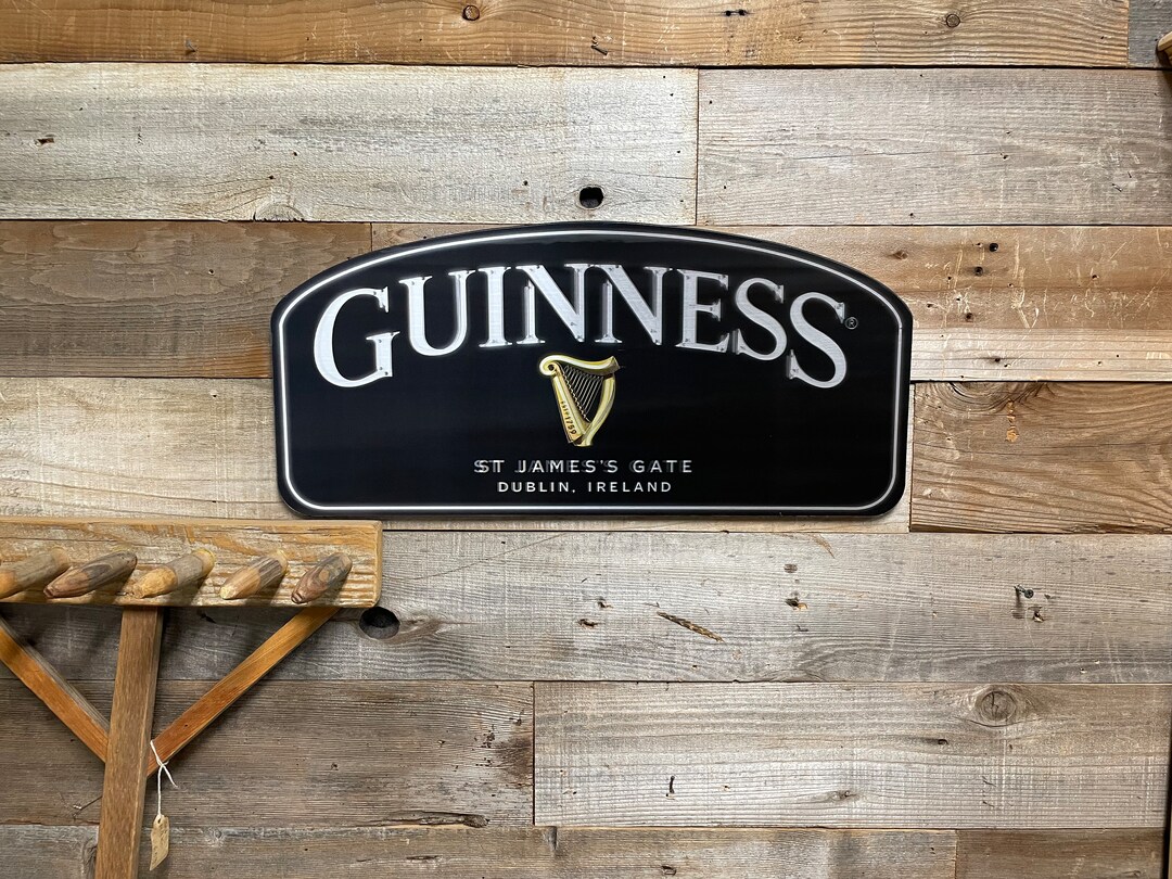 Guinness Beer Arched Logo Lenticular 3-D Wood Sign - Etsy