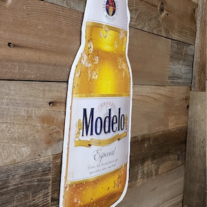 Modelo Bottle Embossed and Shaped Metal Sign - Etsy