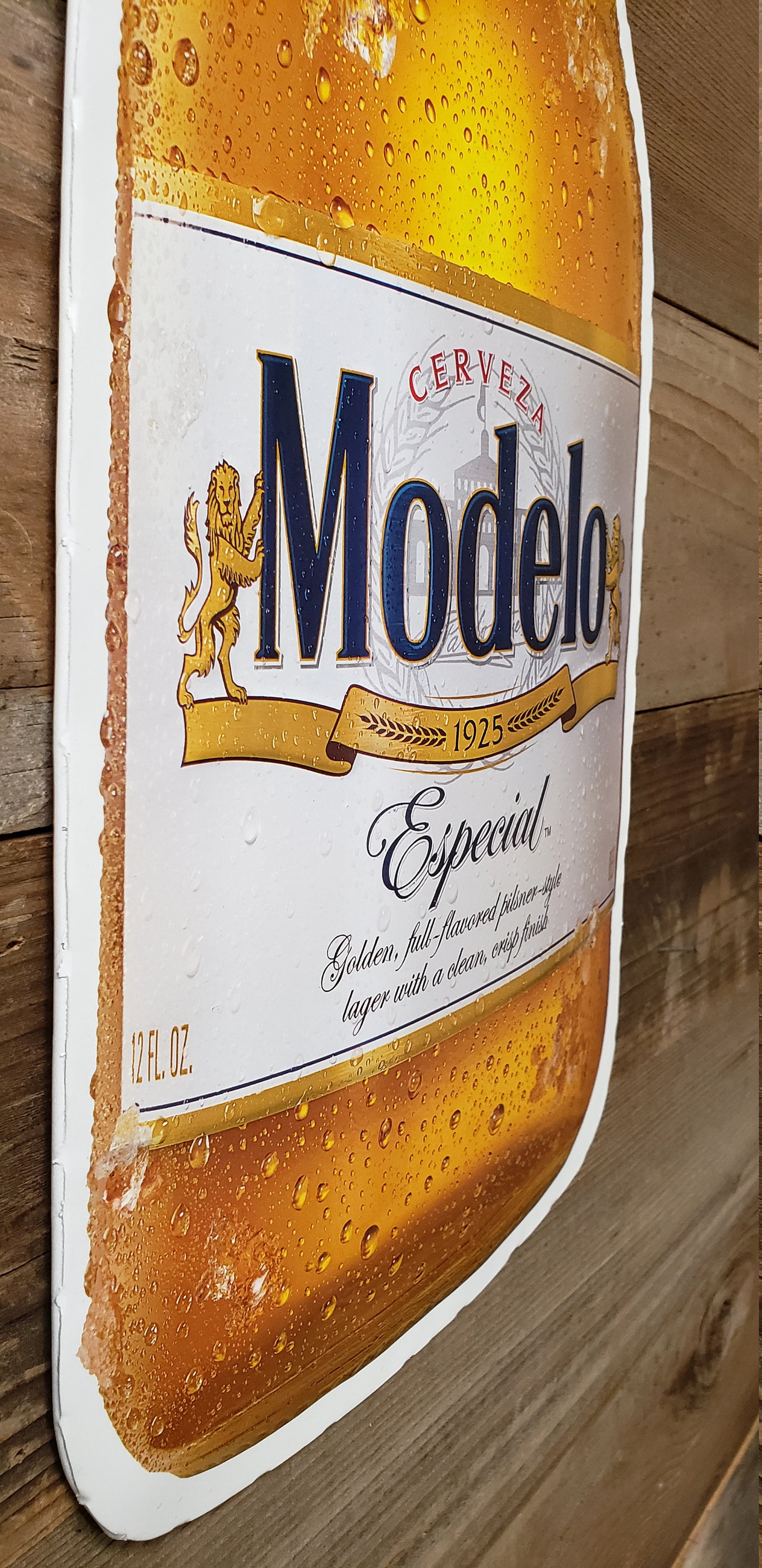 Modelo Bottle Embossed and Shaped Metal Sign - Etsy