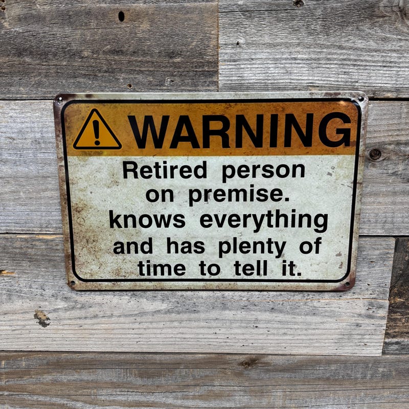 Vintage Warning Sign - Etsy