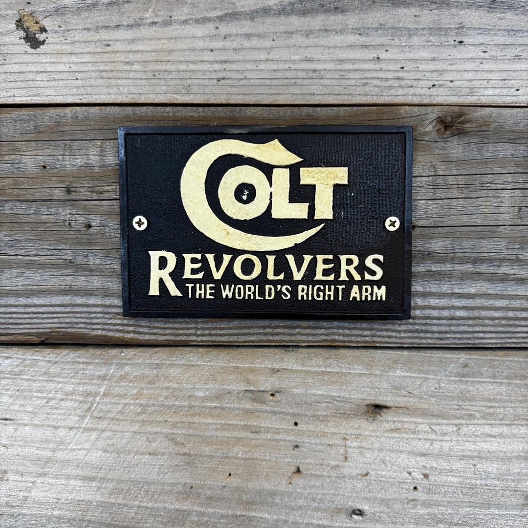 Colt Revolvers Cast Iron Wall Plaque – Antique Finish - Etsy