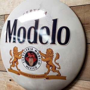 Modelo Seal Logo Round Domed Shaped Metal Sign - Etsy