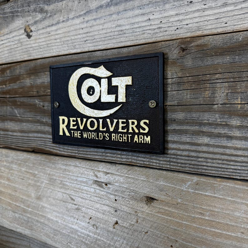 Colt Revolvers Cast Iron Wall Plaque – Antique Finish - Etsy
