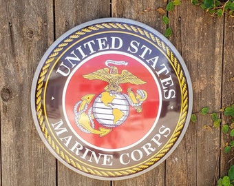 Round Marine Sign - Etsy