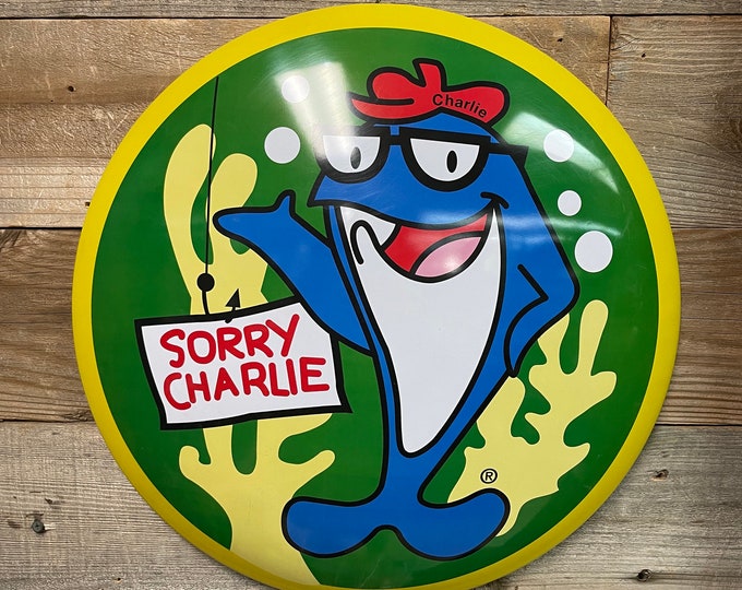 Sorry Charlie Star Kist Tuna Advertisement Logo Round Domed Shaped ...