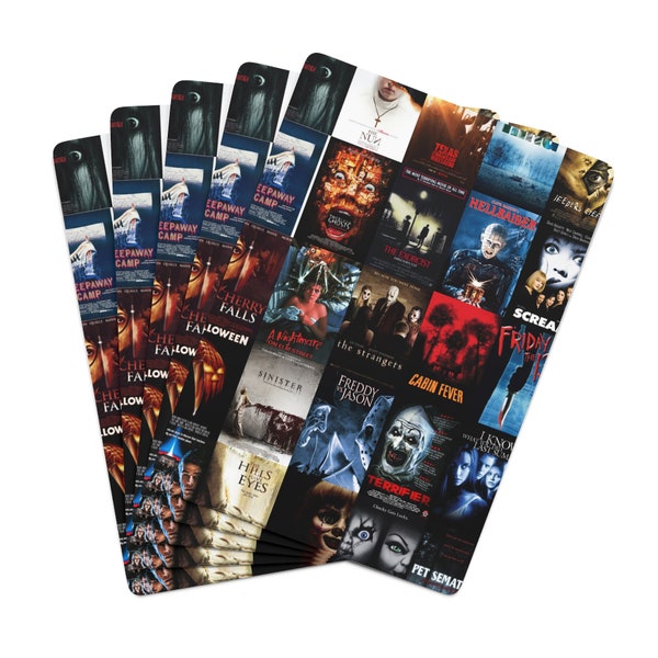 Horror Film Playing Cards - Etsy