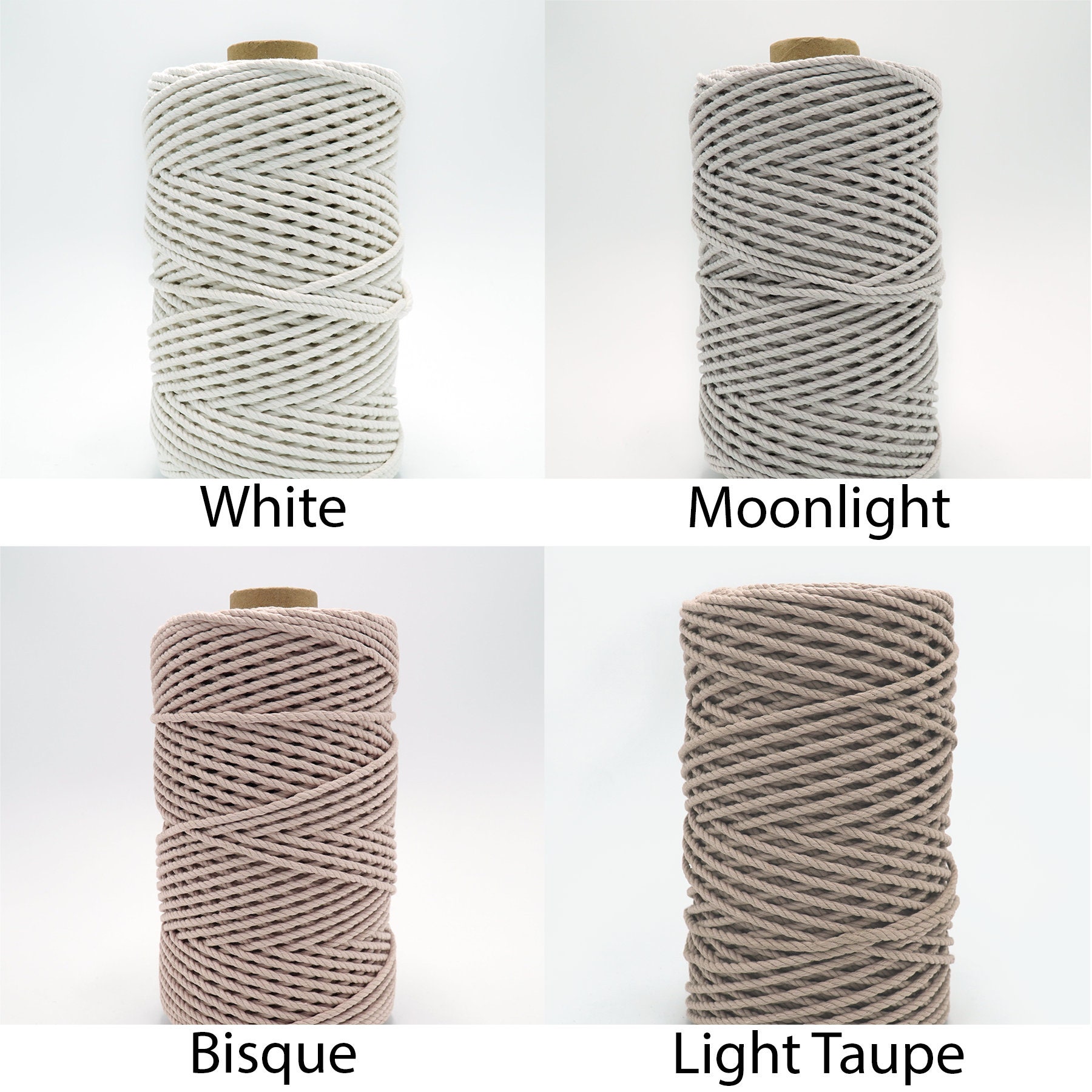 4mm Rope 21 Colours 100% RECYCLED Macrame 3 Ply Triple - Etsy