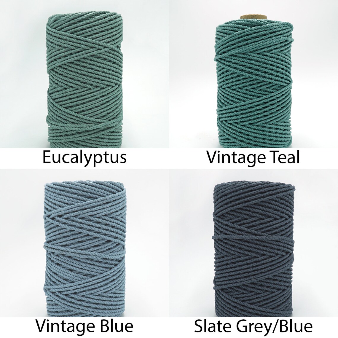 4mm Rope 21 Colours 100% RECYCLED Macrame 3 Ply Triple - Etsy