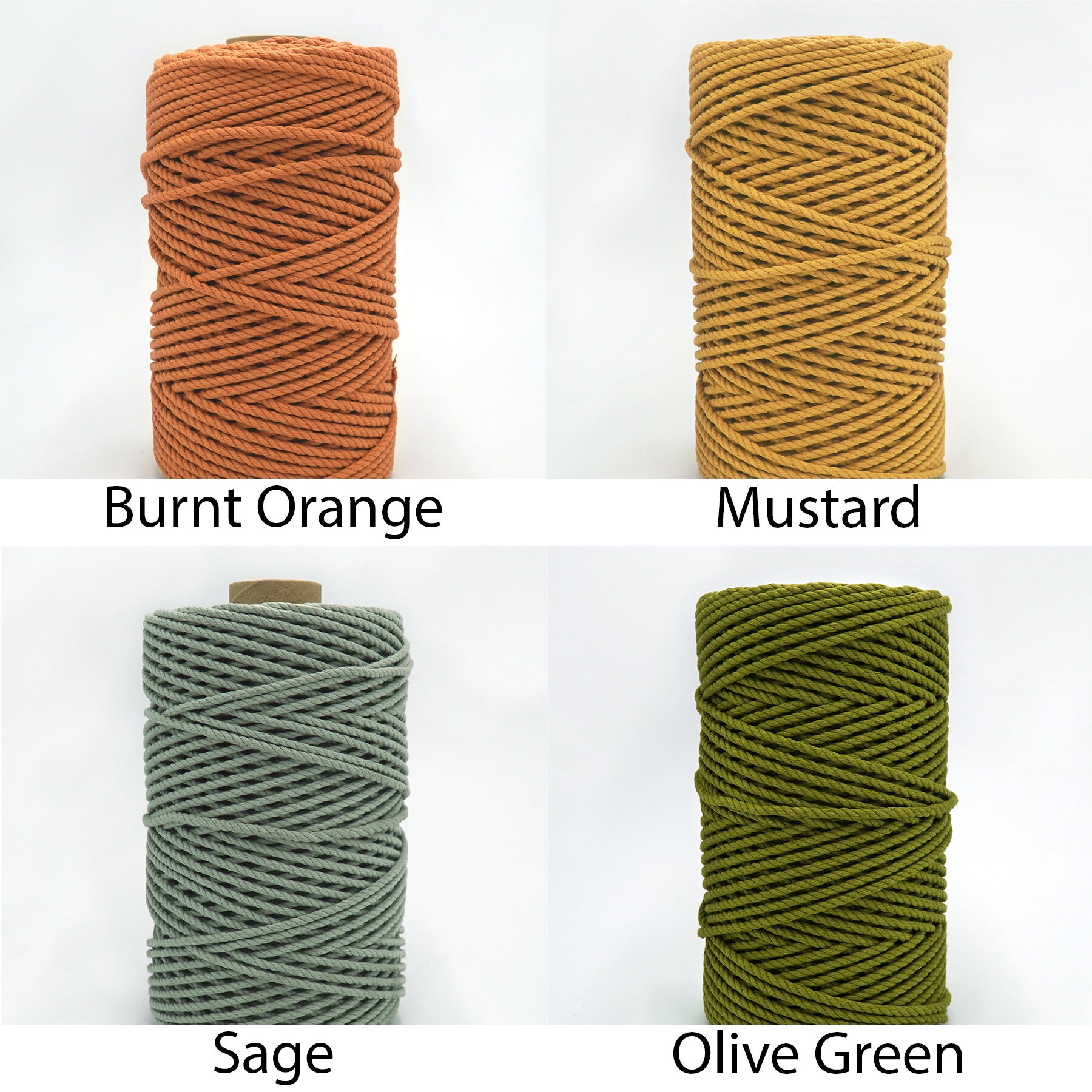 4mm Rope 21 Colours 100% RECYCLED Macrame 3 Ply Triple - Etsy