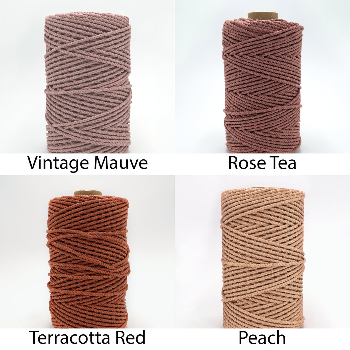 4mm Rope 21 Colours 100% RECYCLED Macrame 3 Ply Triple - Etsy