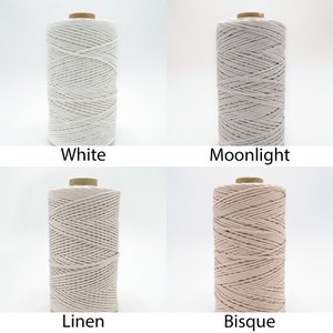 3mm String 23 Colours 100% RECYCLED Macrame String/1000 Ft/cotton ...