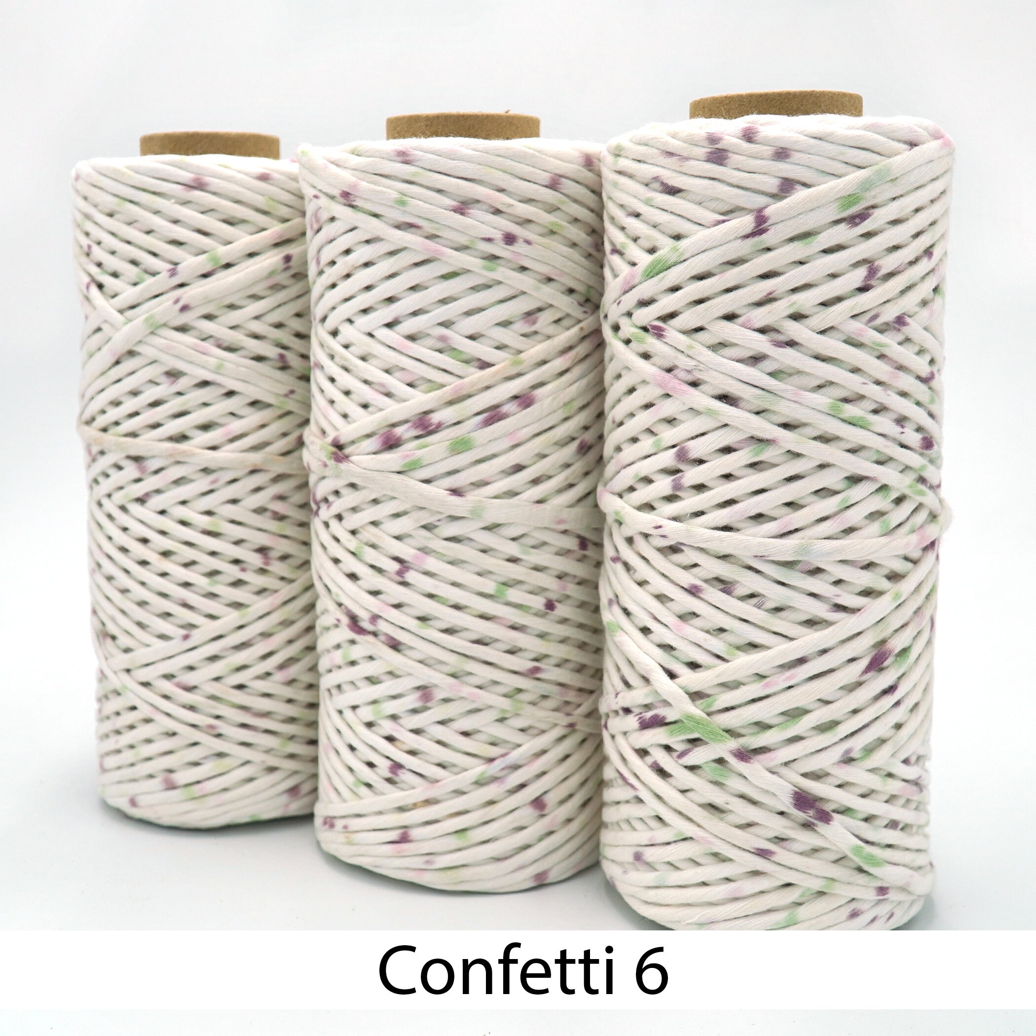 5mm Confetti String 7 Colours SUPER SOFT Hand Painted - Etsy
