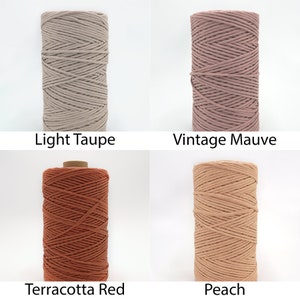 3mm String 23 Colours 100% RECYCLED Macrame String/1000 Ft/cotton ...