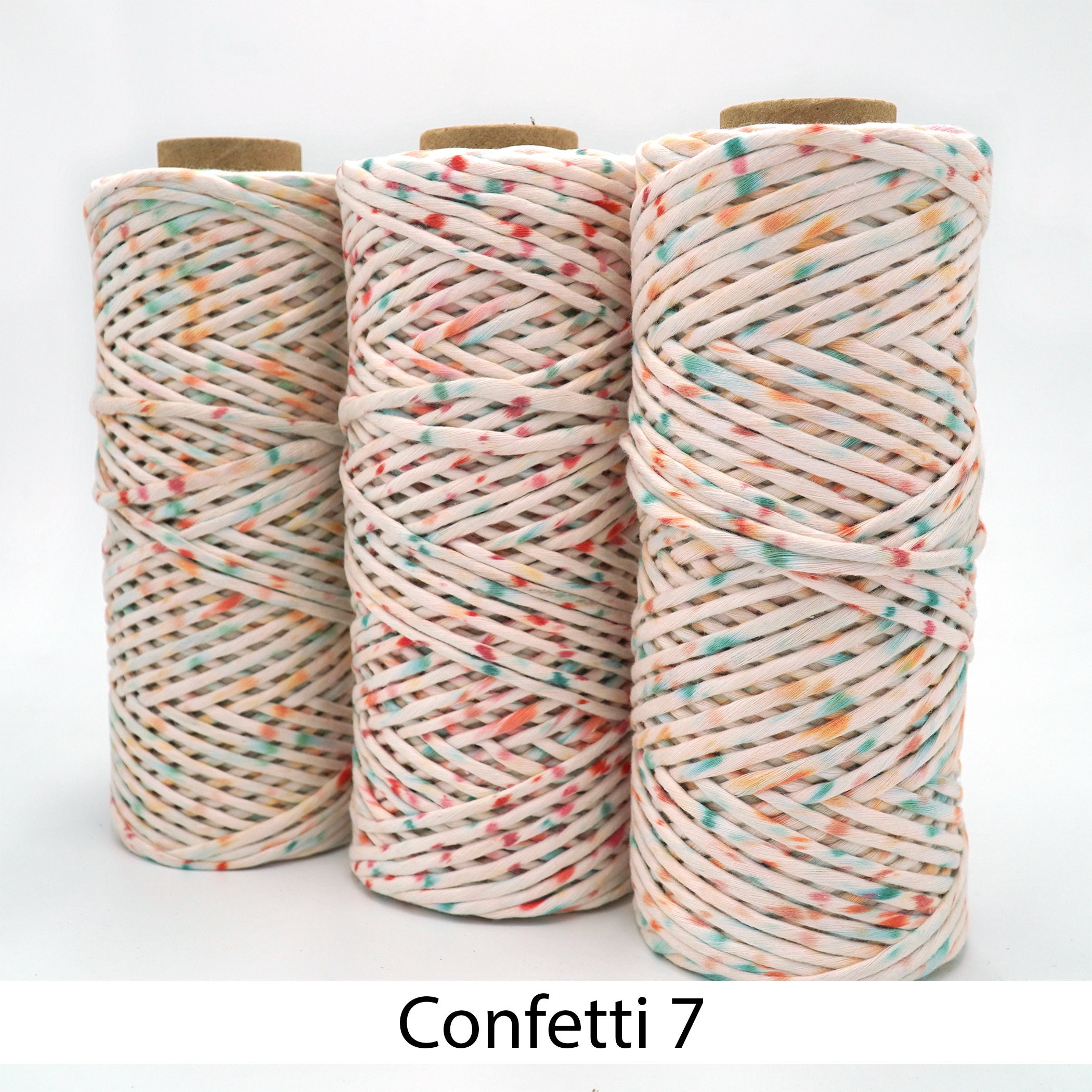5mm Confetti String 7 Colours SUPER SOFT Hand Painted - Etsy