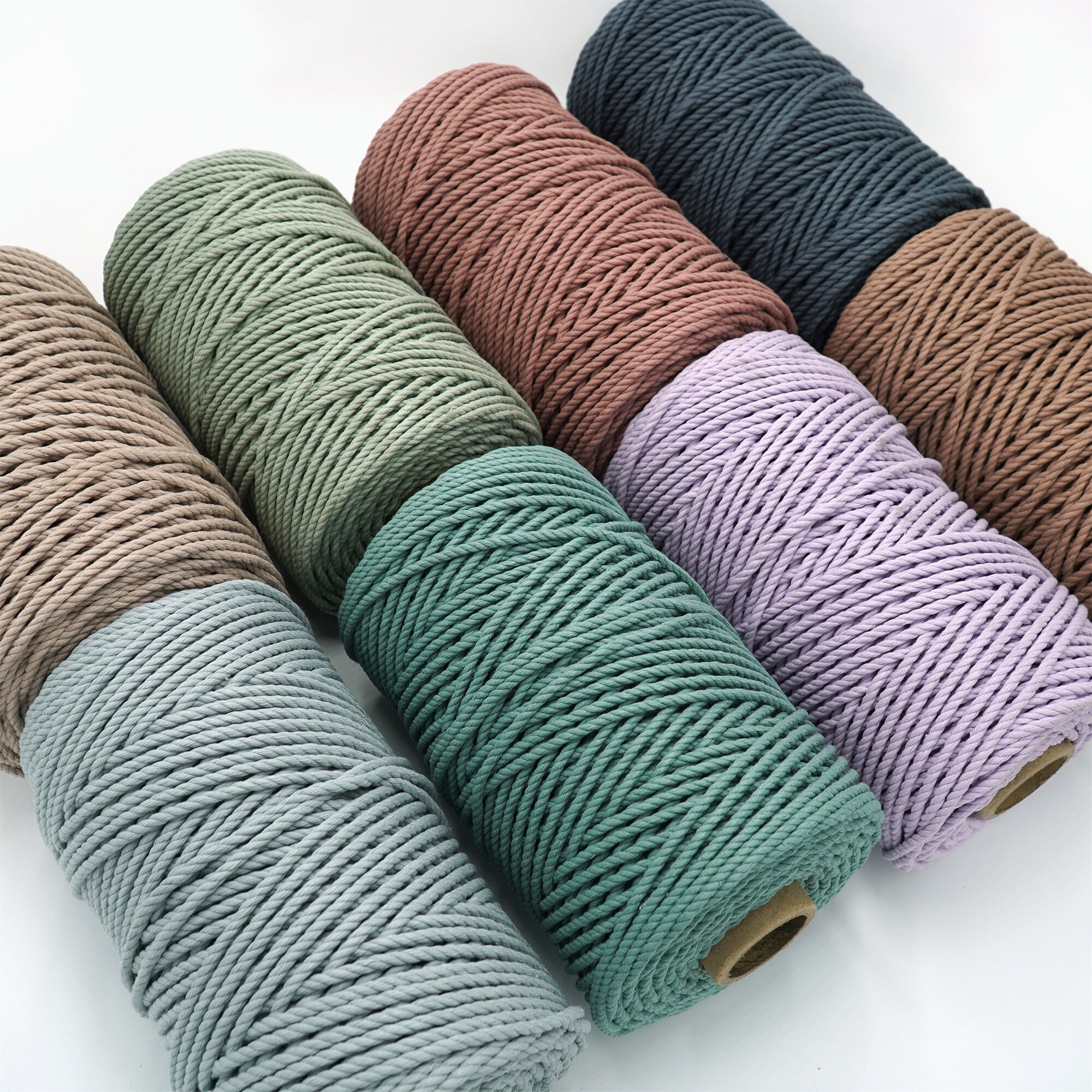 4mm Rope 21 Colours 100% RECYCLED Macrame 3 Ply Triple - Etsy