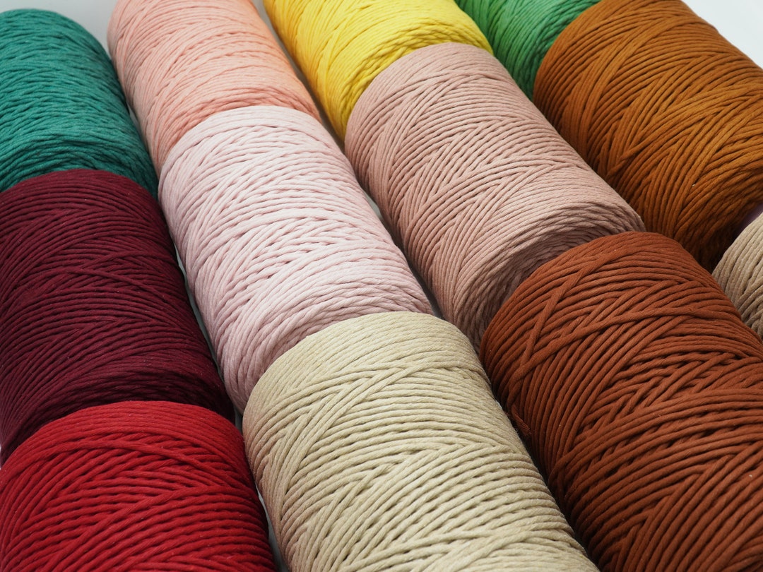 3mm String PREMIUM Recycled Macrame Twisted String/1000 Ft/cotton ...