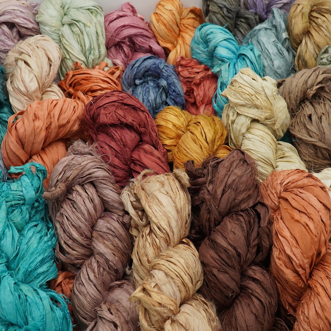 Recycled Sari Silk Ribbon/sustainable/eco-friendly/raw Edge Ribbons ...