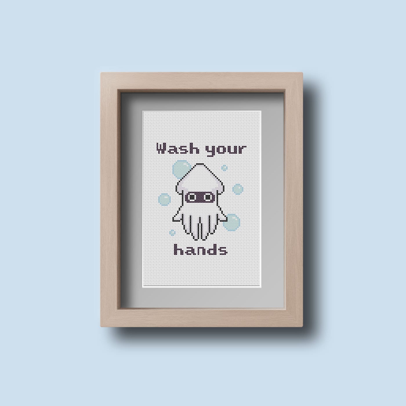 Blooper Wash Your Hands Mario Video Gamer Bathroom Cross - Etsy
