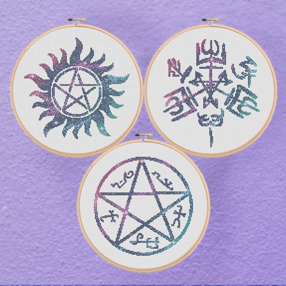 Supernatural Symbols Demon Angel Winchester TV Show Pop Culture Geeky ...